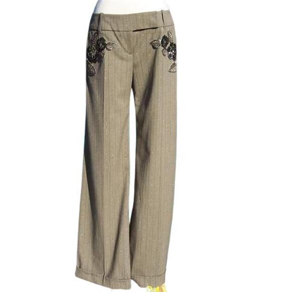 Cache | Pants & Jumpsuits | Cache Luxe Elaborate Embellished Lined Pant ...